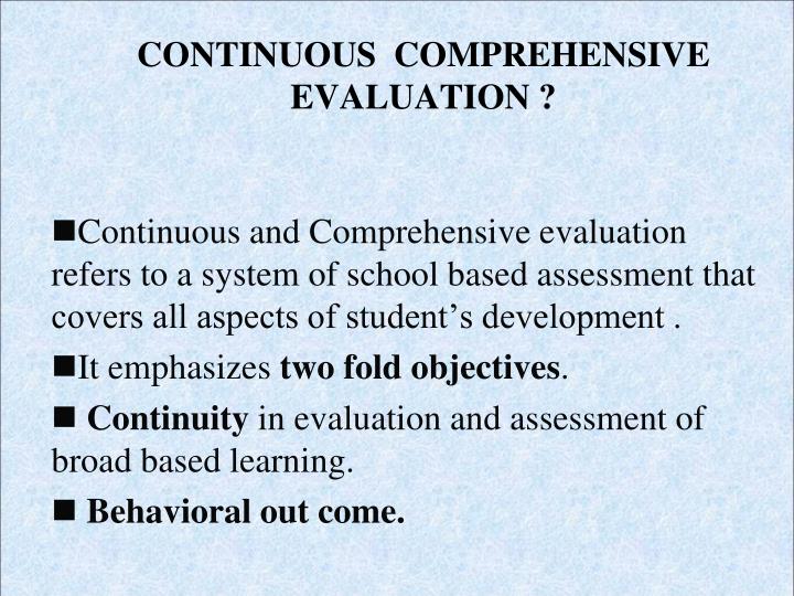 PPT - ASSESSMENT AND EVALUATION TOOLS AND TECHNIQUES FOR CCE PowerPoint ...
