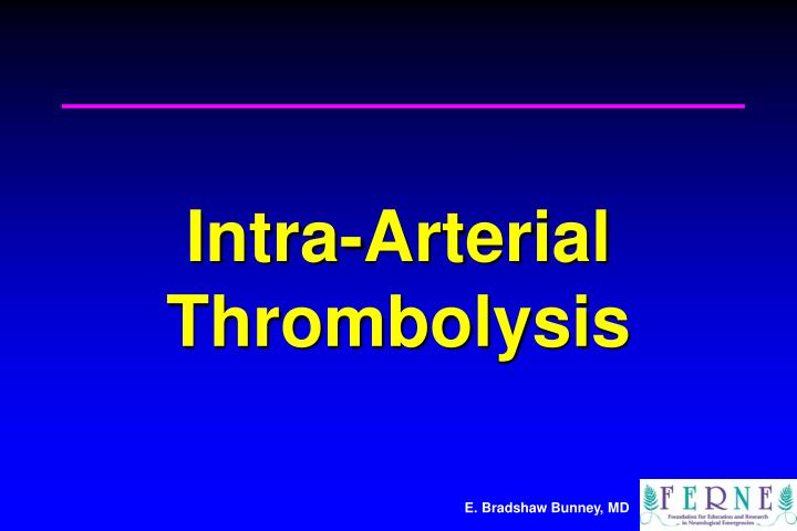 PPT - Thrombolysis and Beyond: The New Therapeutic Horizons for Acute ...