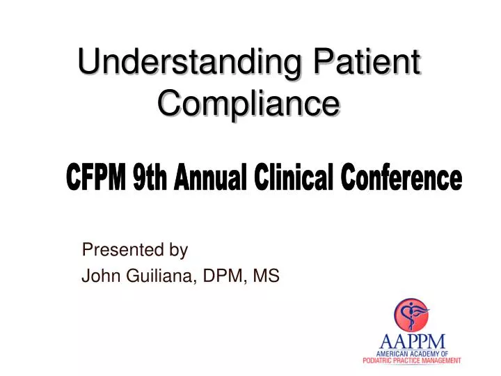 PPT - Understanding Patient Compliance PowerPoint Presentation, free ...