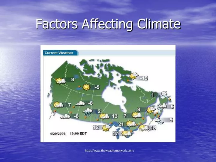 PPT - Factors Affecting Climate PowerPoint Presentation, free download ...