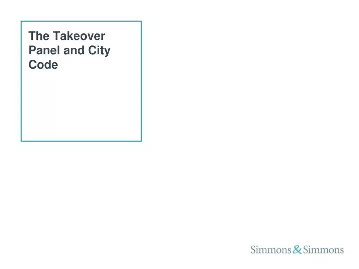 PPT - The Takeover Panel and City Code PowerPoint Presentation, free ...