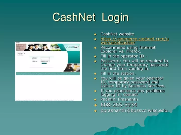 PPT - CashNet Login PowerPoint Presentation, free download - ID:6893570