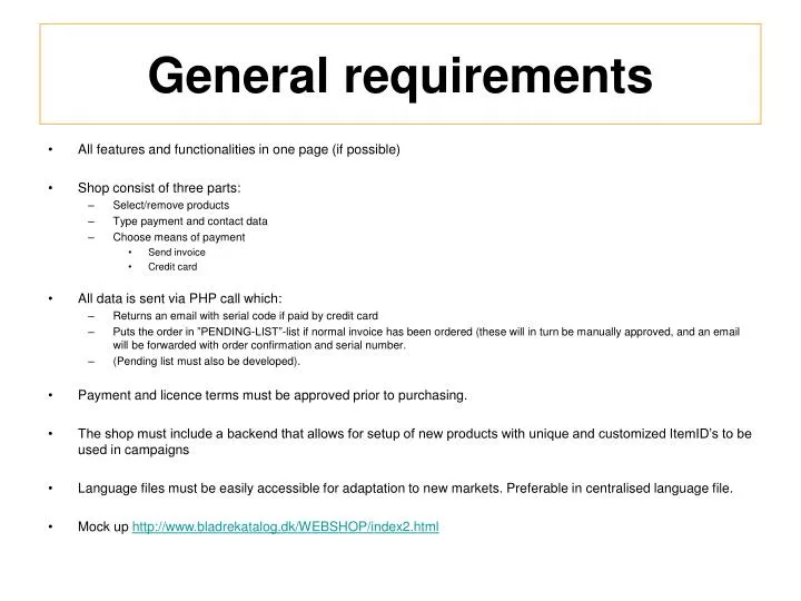 PPT - General requirements PowerPoint Presentation, free download - ID ...