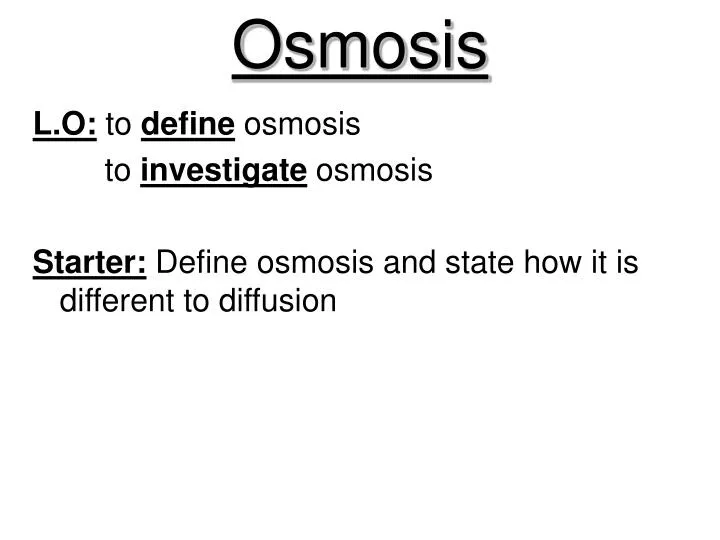Ppt Osmosis Powerpoint Presentation Free Download Id 6894331
