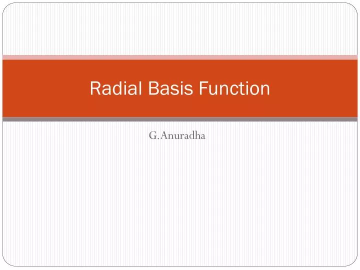 PPT - Radial Basis Function PowerPoint Presentation, free download - ID ...