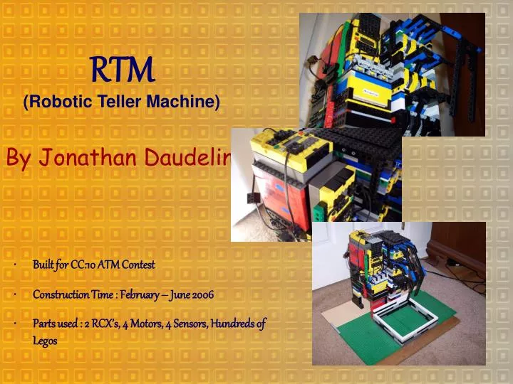 PPT - RTM (Robotic Teller Machine) PowerPoint Presentation, free ...