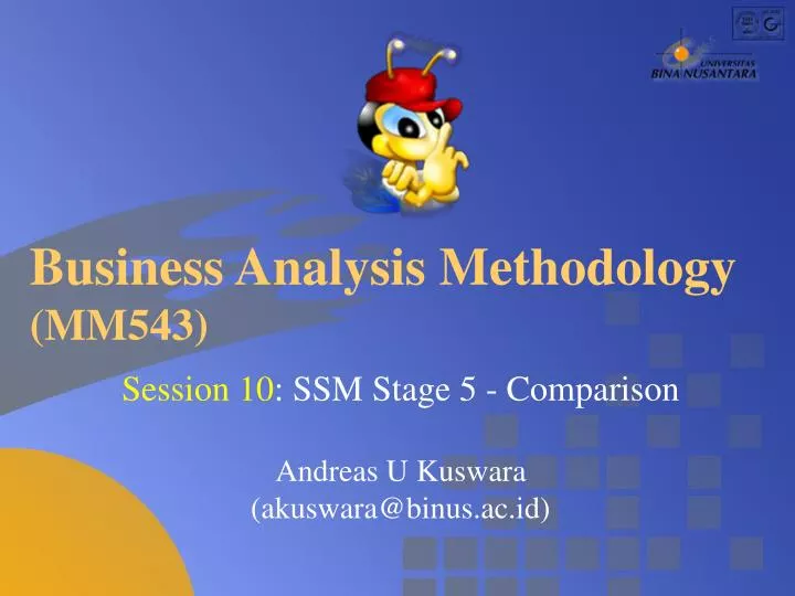 PPT - Business Analysis Methodology (MM543) PowerPoint Presentation ...