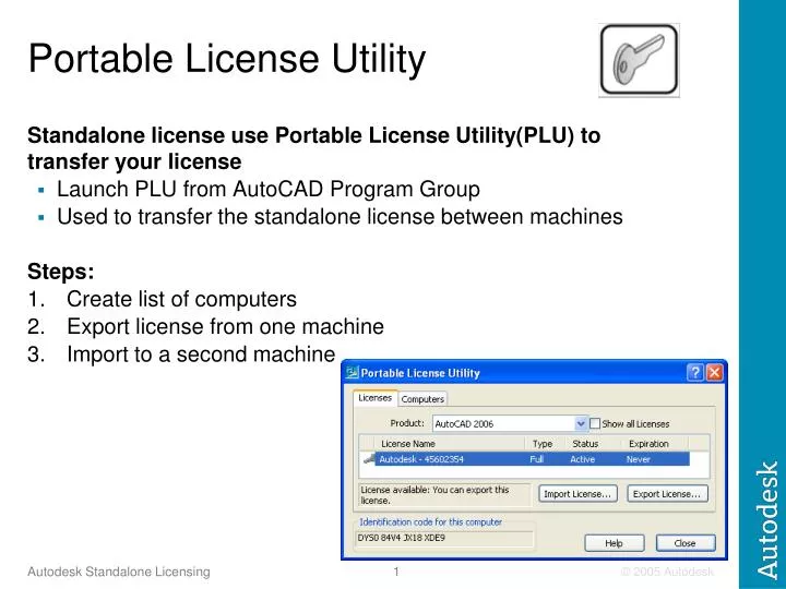 PPT - Portable License Utility PowerPoint Presentation, free download ...