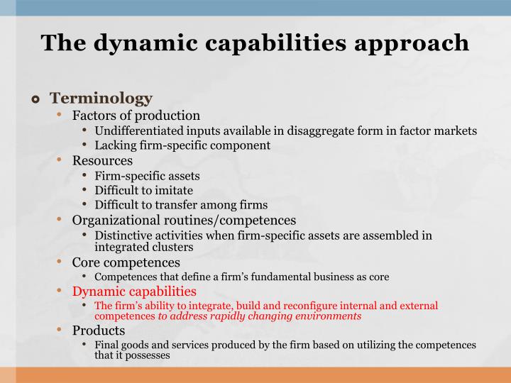 PPT - Dynamic capabilities and strategic management PowerPoint ...