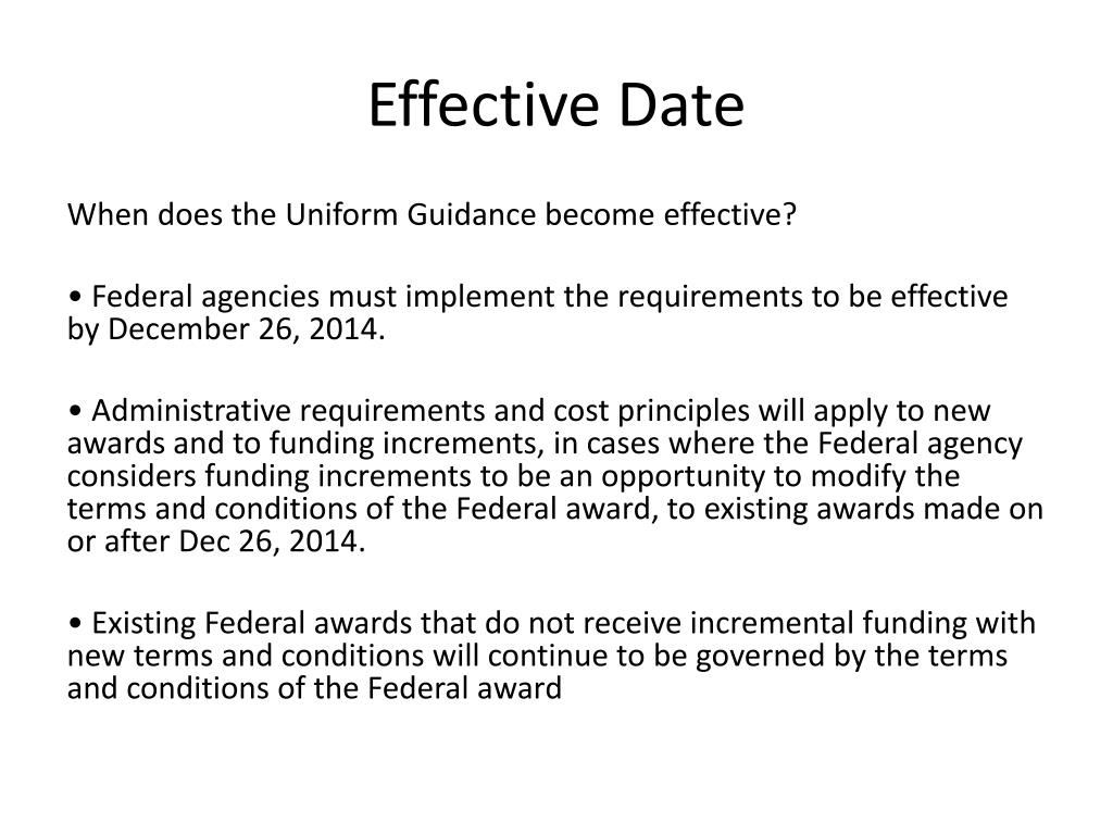 PPT - Procurement Leadership Council New Uniform Guidance Update ...