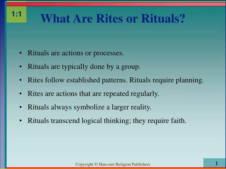 PPT - What Are Rites or Rituals? PowerPoint Presentation, free download ...