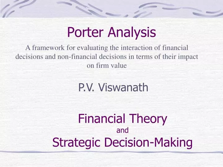 PPT - Porter Analysis PowerPoint Presentation, free download - ID:6896994