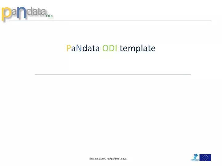 PPT - P a N data ODI template PowerPoint Presentation, free download ...