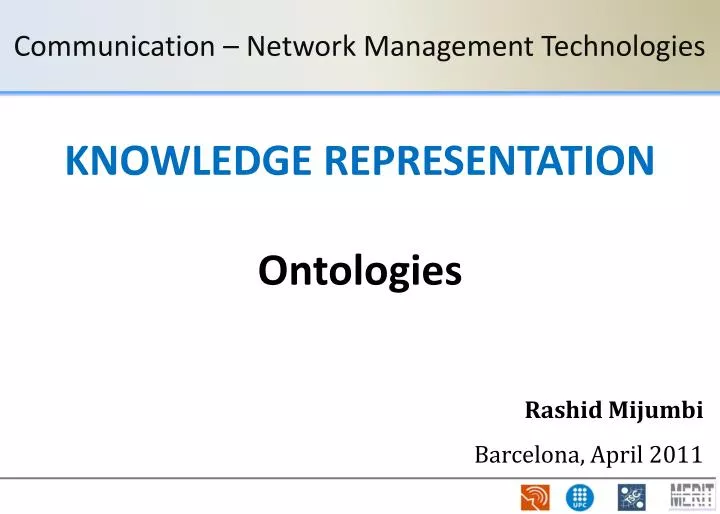 PPT - KNOWLEDGE REPRESENTATION Ontologies PowerPoint Presentation, free ...