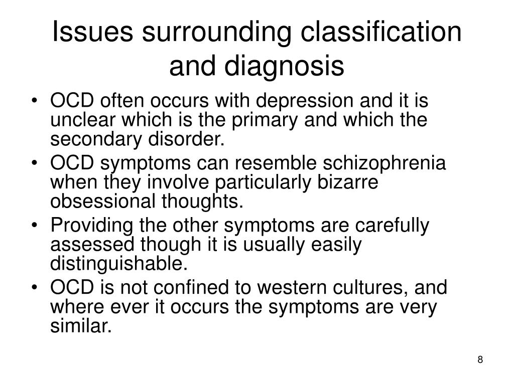 Ppt Classification And Explanation Of Obsessive Compulsive Disorder