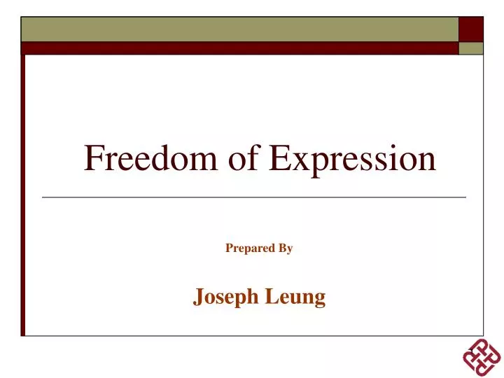 PPT - Freedom of Expression PowerPoint Presentation, free download - ID ...