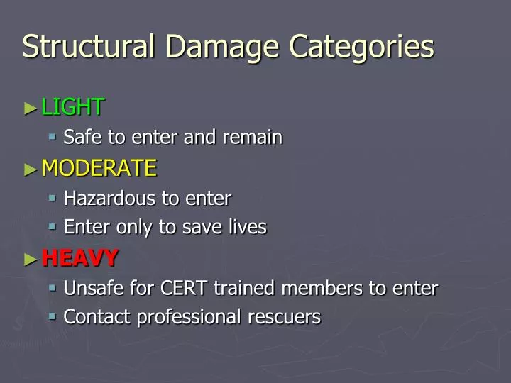 PPT - Structural Damage Categories PowerPoint Presentation, free ...