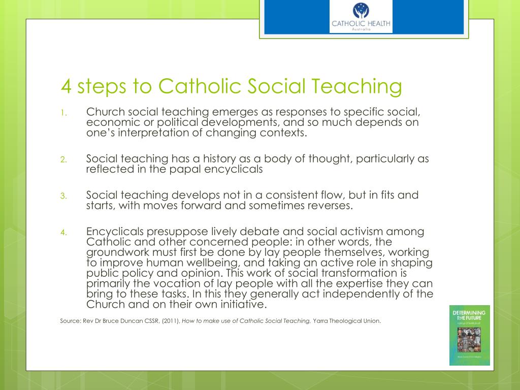 PPT - Catholic Social Teaching and the Social Determinants of Health ...