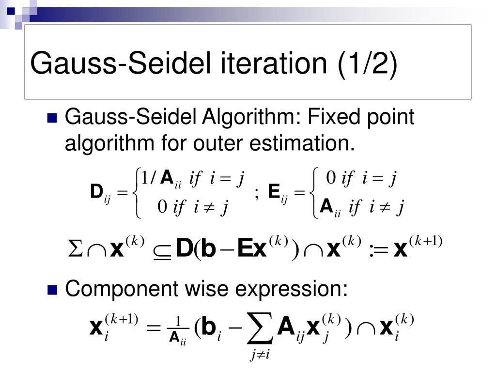 Gauss Seidel Algorithm Python Dsaesavers