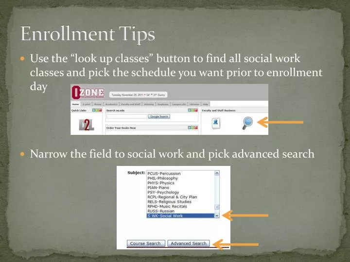 PPT - Enrollment Tips PowerPoint Presentation, free download - ID:6898781