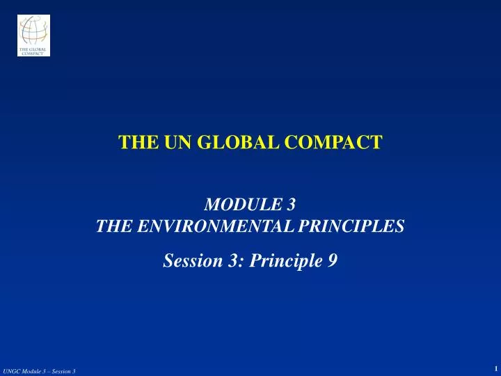 PPT - THE UN GLOBAL COMPACT PowerPoint Presentation, free download - ID ...