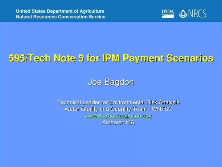PPT - 595/Tech Note 5 for IPM Payment Scenarios PowerPoint Presentation ...