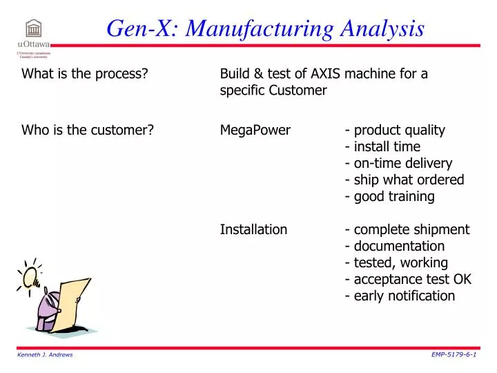 PPT - Gen-X: Manufacturing Analysis PowerPoint Presentation, free ...