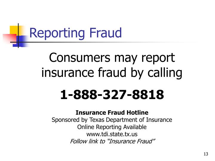 PPT - Insurance Fraud PowerPoint Presentation - ID:6900845