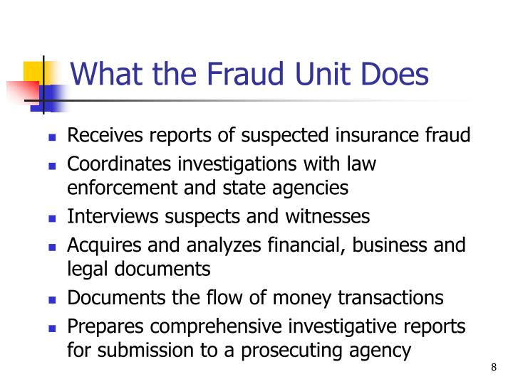 PPT - Insurance Fraud PowerPoint Presentation - ID:6900845