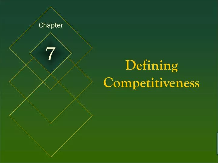 PPT - Defining Competitiveness PowerPoint Presentation, free download ...