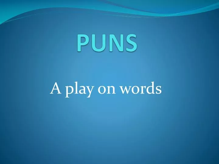 PPT - PUNS PowerPoint Presentation, free download - ID:6901346