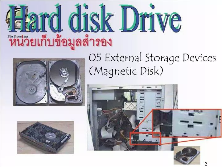 PPT - 05 External Storage Devices (Magnetic Disk) PowerPoint ...