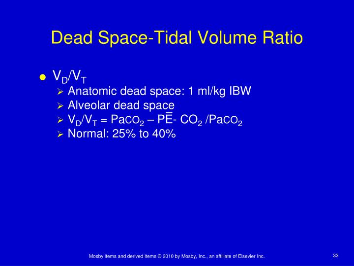 Anatomic dead space volume - extrahg