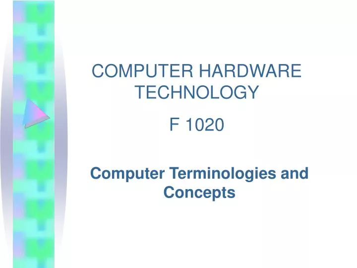 PPT - Computer Terminologies and Concepts PowerPoint Presentation, free ...