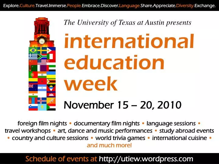 PPT - The University of Texas at Austin presents international ...