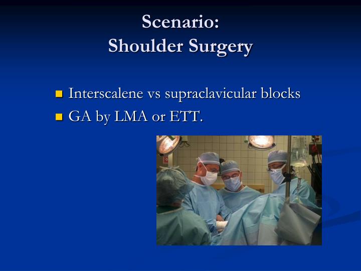 PPT - Supraclavicular and Interscalene Blocks PowerPoint Presentation ...