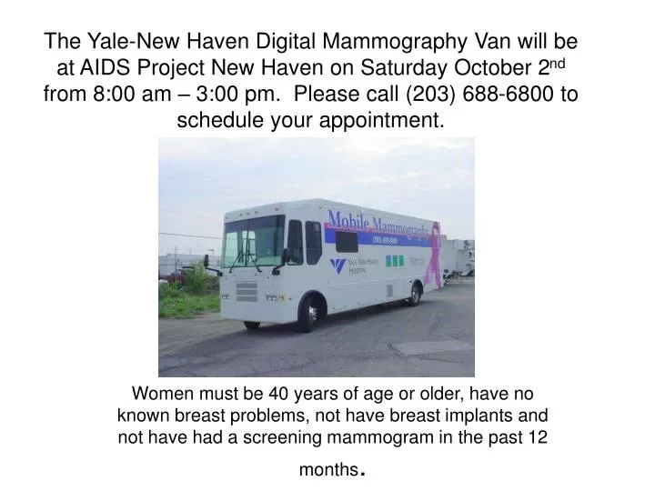 PPT - Mammography Van Flyer PowerPoint Presentation, free download - ID ...