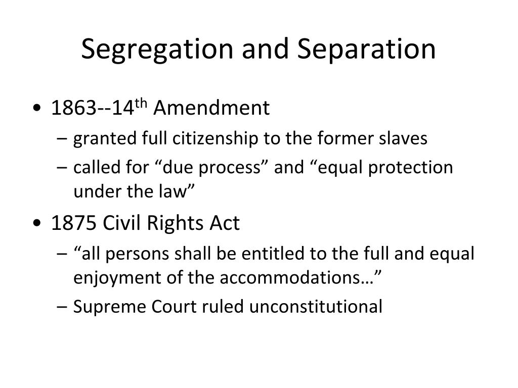 PPT - THE CIVIL RIGHTS MOVEMENT 1863-1965 PowerPoint Presentation, free ...