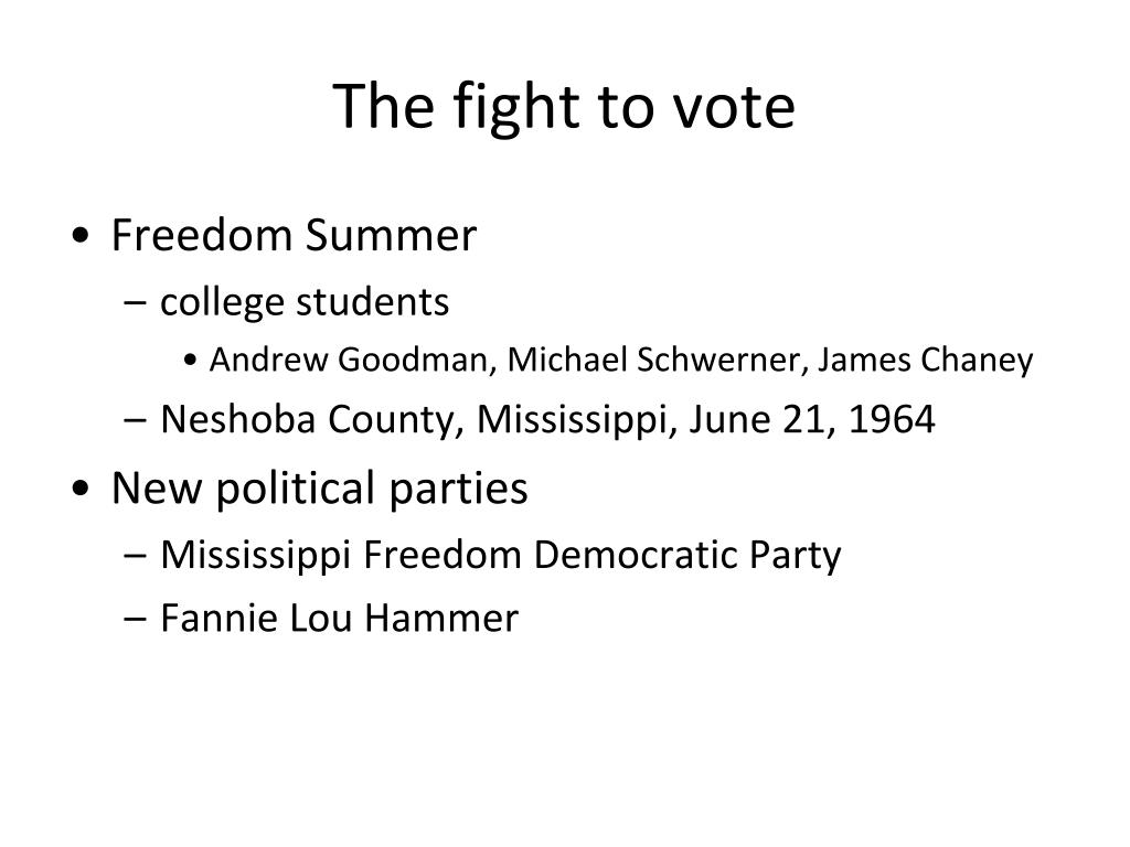 PPT - THE CIVIL RIGHTS MOVEMENT 1863-1965 PowerPoint Presentation, free ...