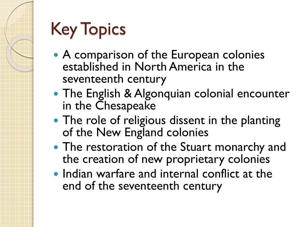 PPT - Planting Colonies in North America PowerPoint Presentation, free ...