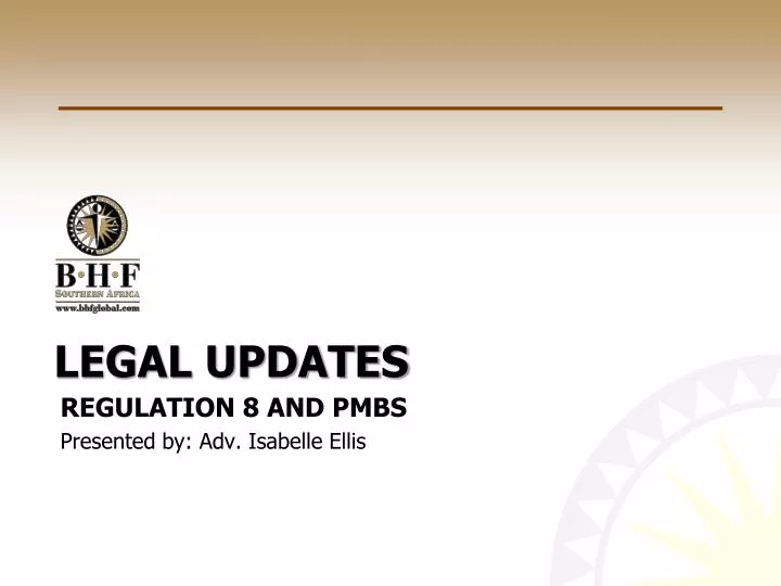 PPT - Legal updates PowerPoint Presentation, free download - ID:6905134