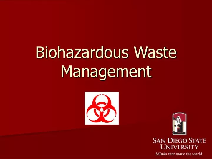 PPT - Biohazardous Waste Management PowerPoint Presentation, free ...