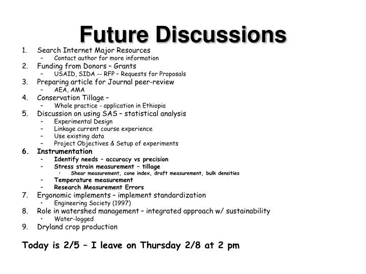 PPT - Future Discussions PowerPoint Presentation, free download - ID ...