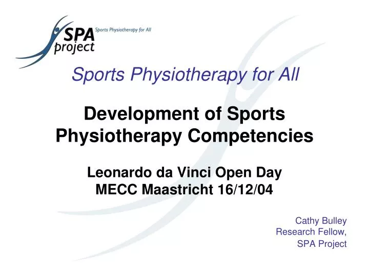 PPT - Sports Physiotherapy for All Development of Sports Physiotherapy ...