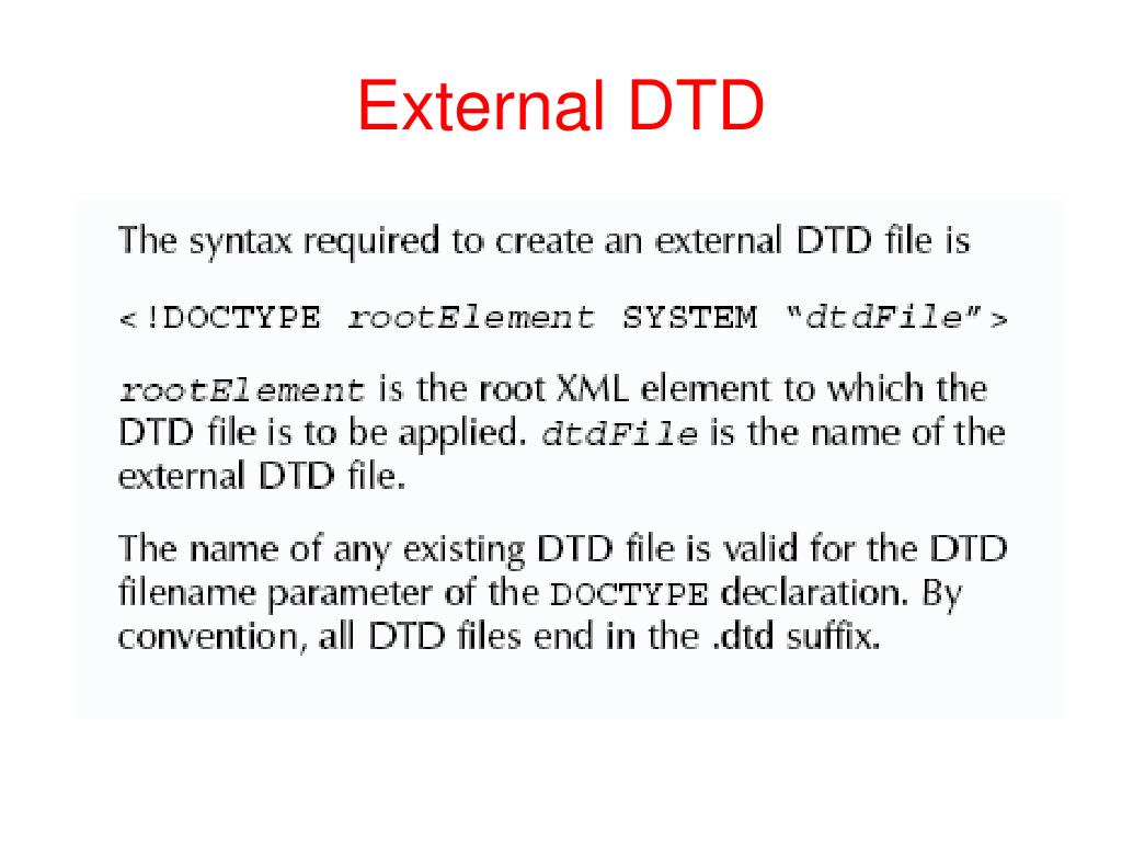 Ppt Declare A Dtd File Powerpoint Presentation Free Download Id