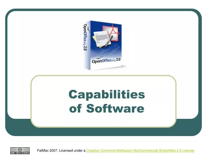 PPT - Capabilities of Software PowerPoint Presentation, free download ...
