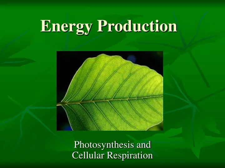 PPT - Energy Production PowerPoint Presentation, free download - ID:6908742