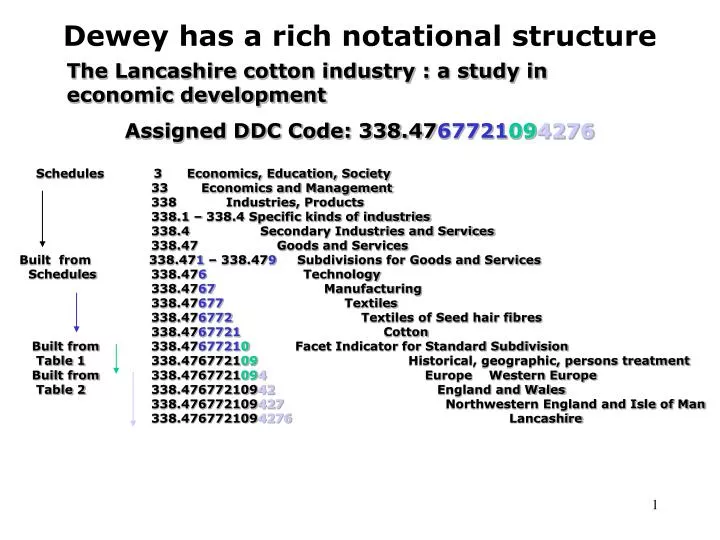 PPT - Dewey has a rich notational structure PowerPoint Presentation ...