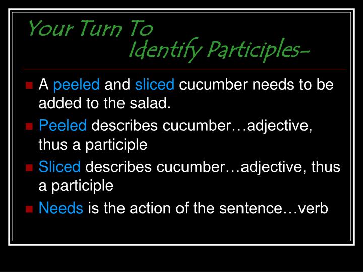 PPT - The Participle and the Participial Phrase PowerPoint Presentation ...