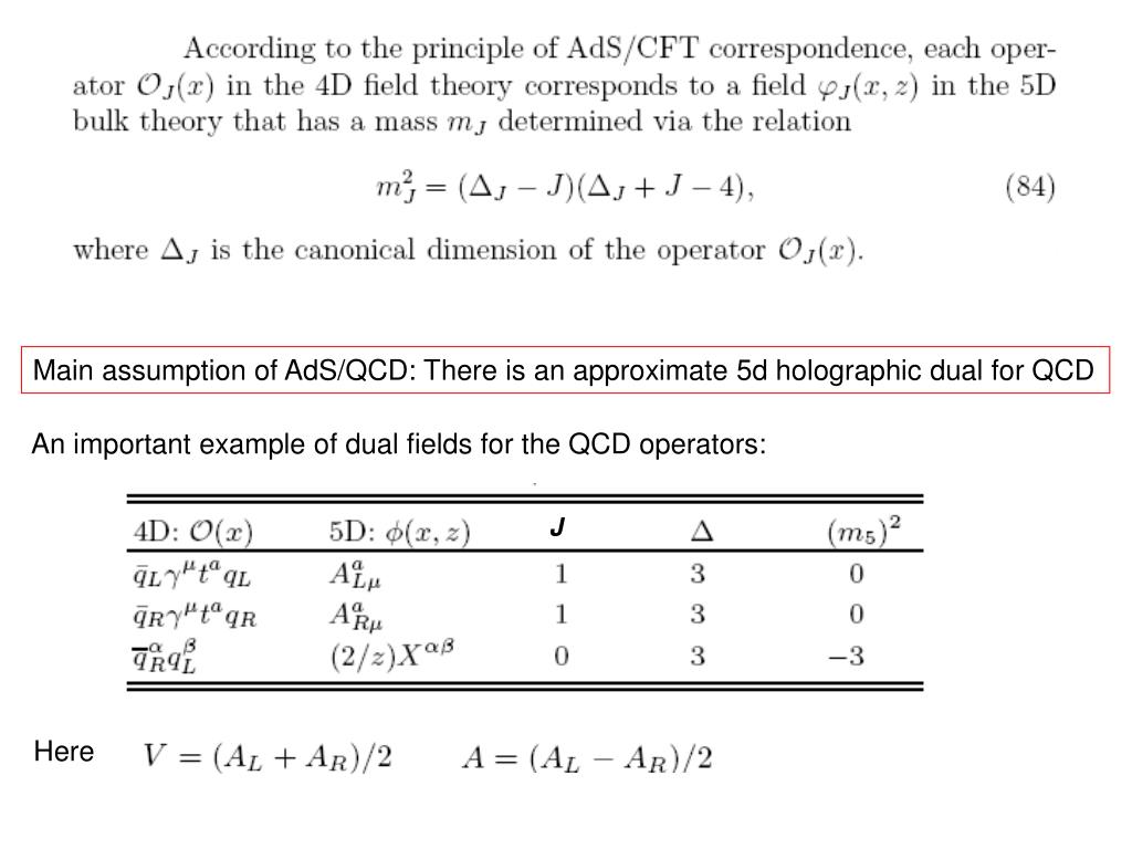 PPT - Holographic Models for Planar QCD: Insights Beyond AdS/CFT ...